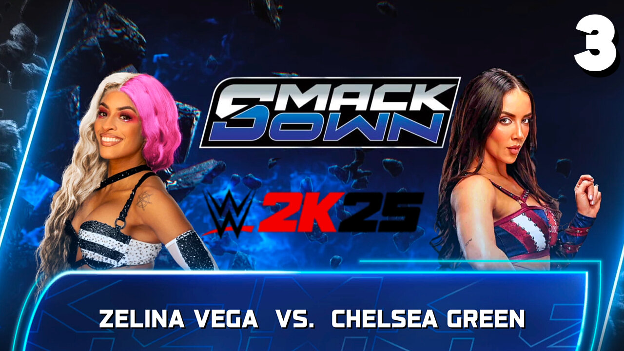 WWE 2K25 Smackdown April 11 - Match 3: Zelina gets the WIN!