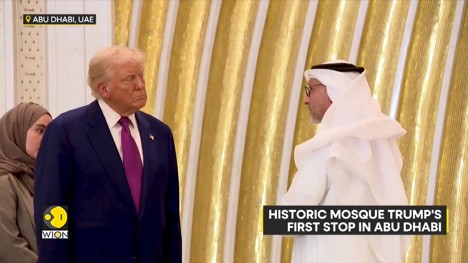 Trump Visits Sheikh Zayed Grand Mosque as Part of UAE Stop on Gulf Tour ...