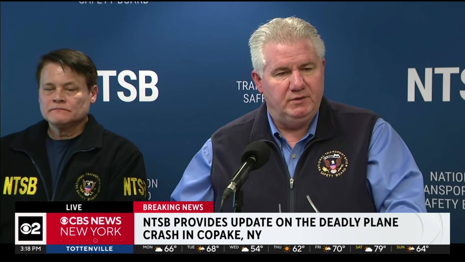 NTSB Briefs Public on Fatal Copake Plane Crash Involving Prominent Family