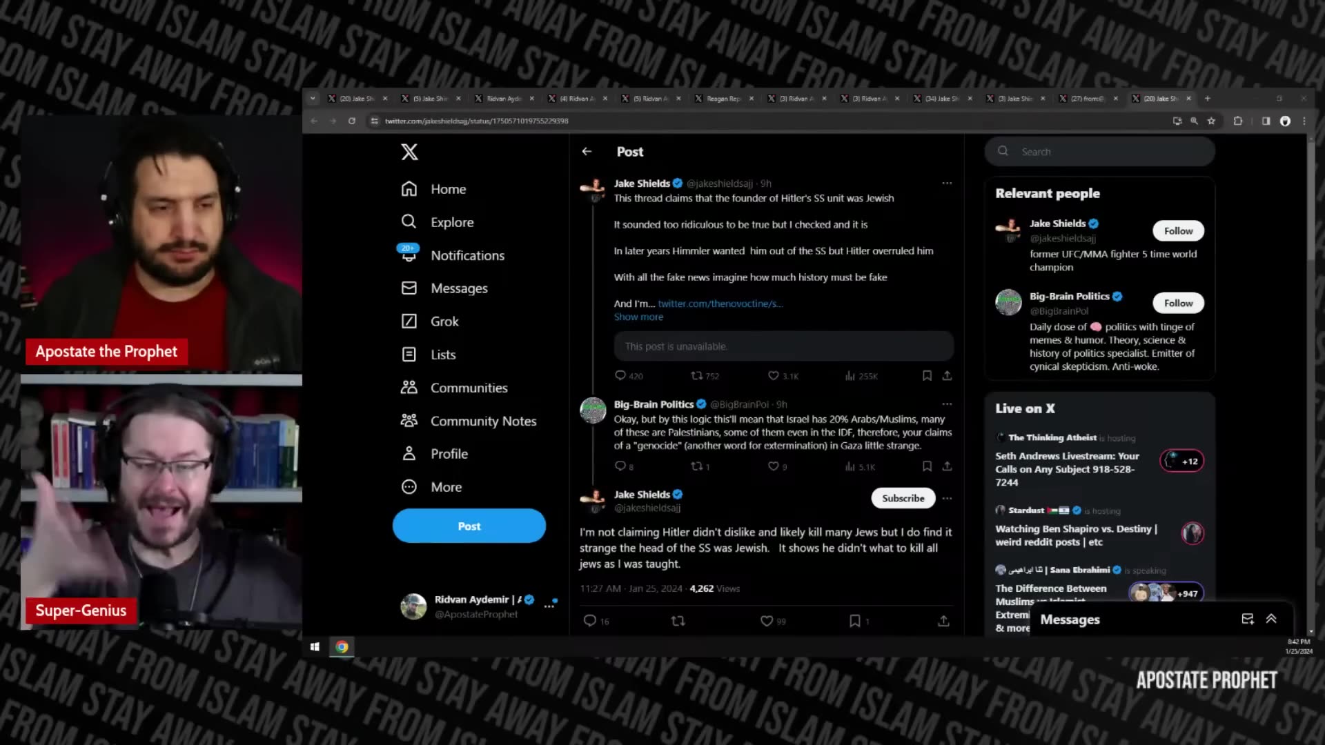 Famous MMA Fighter & Hamas Fan Jake Shields Backs Out of Debate with AP