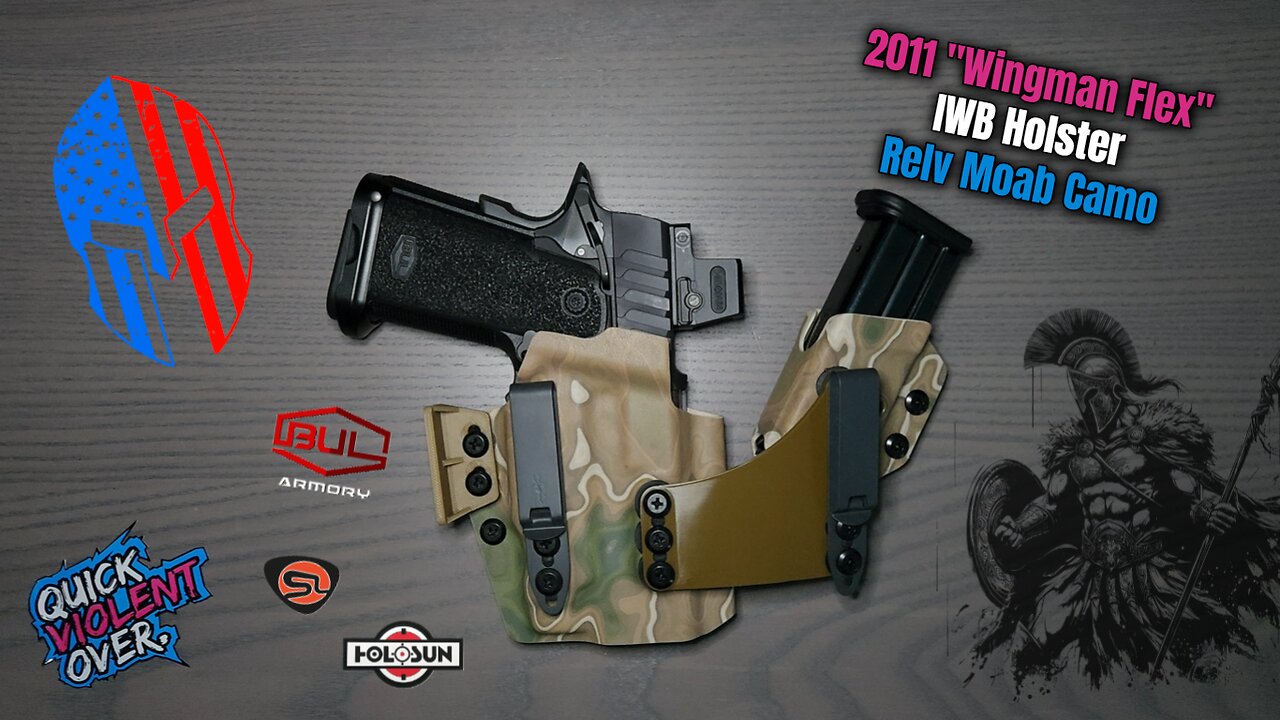 QVO TACTICAL, LLC: 2011 "Wingman Flex" IWB Holster, Relv Moab Camo #edc #stayready #styxxproduction