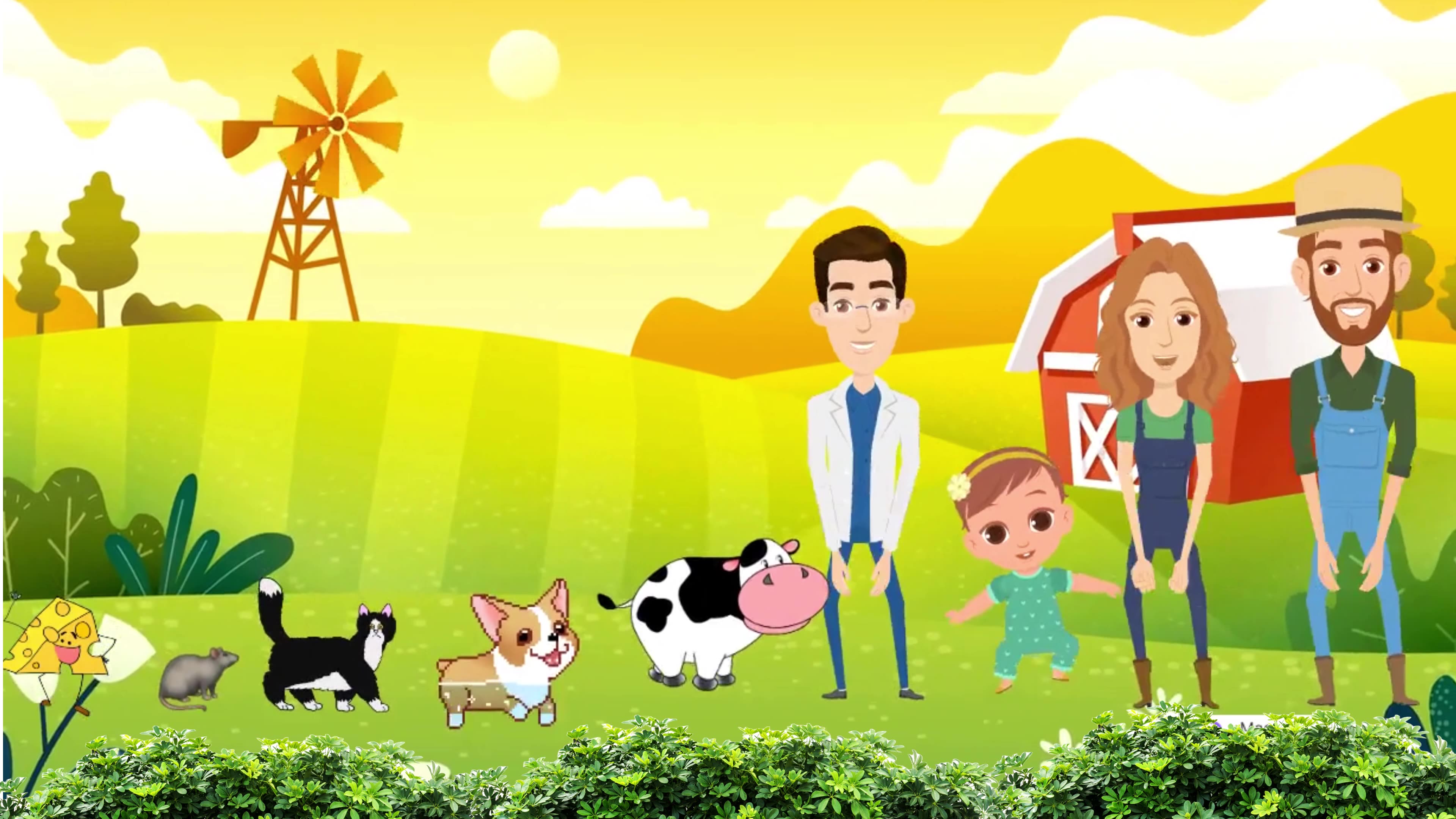 The Farmer in the Dell | Classic Nursery Rhyme for Kids | Sing Along ...