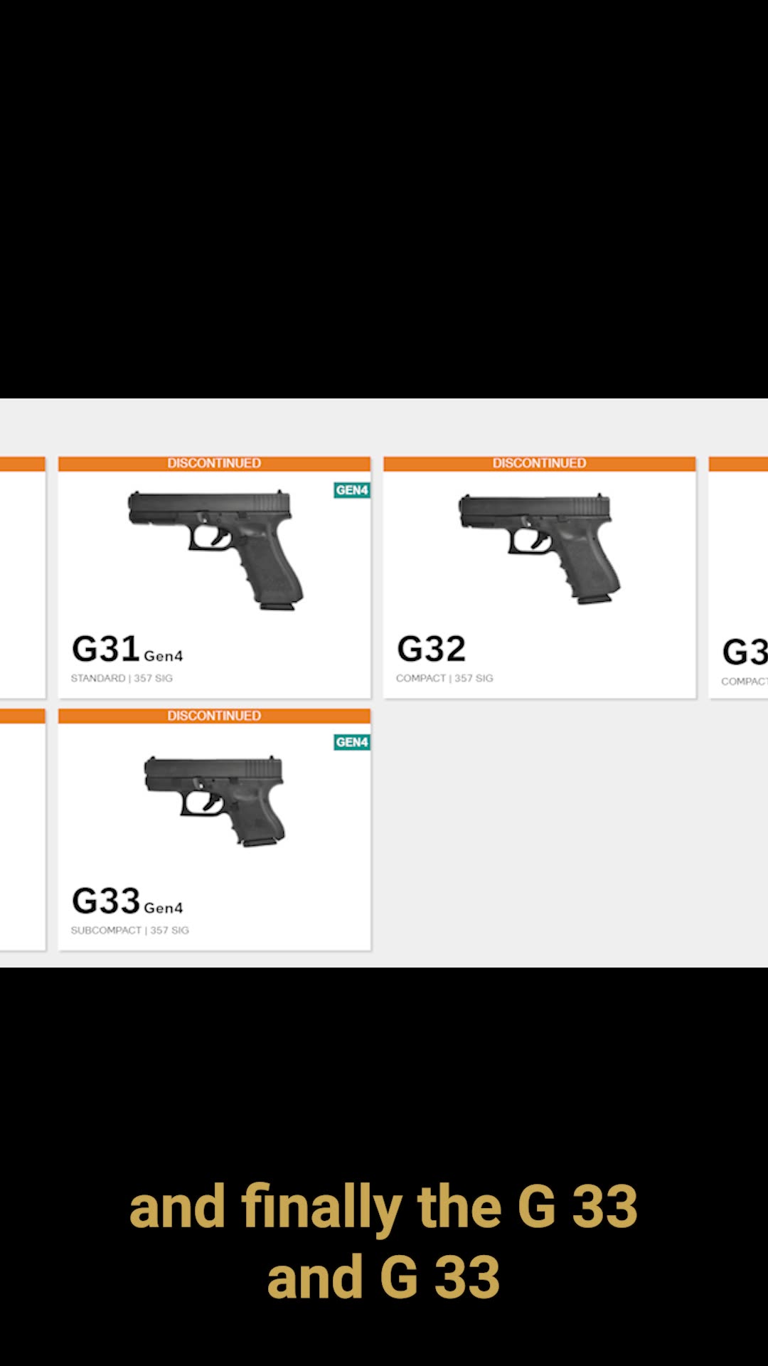 Glocks officially discontinued models #Glock #GlockGen6
