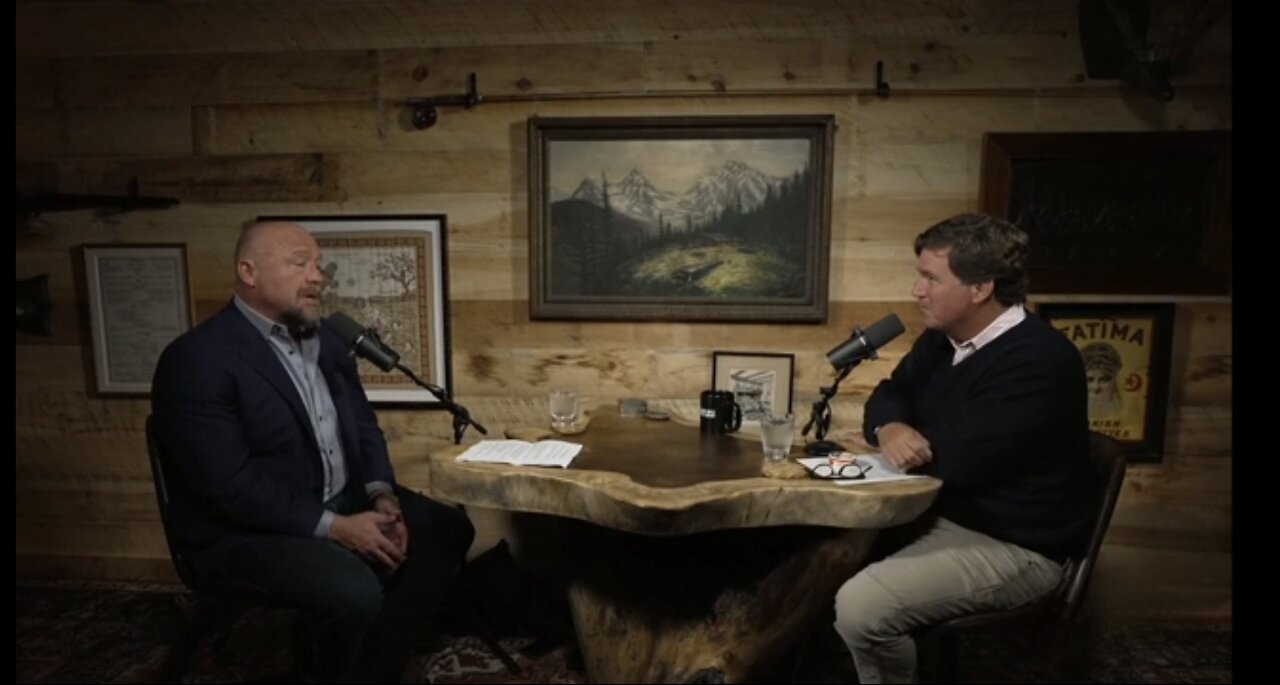 Tucker Carlson W/ Alex Jones Interview Covering the Whole Spectrum of ...