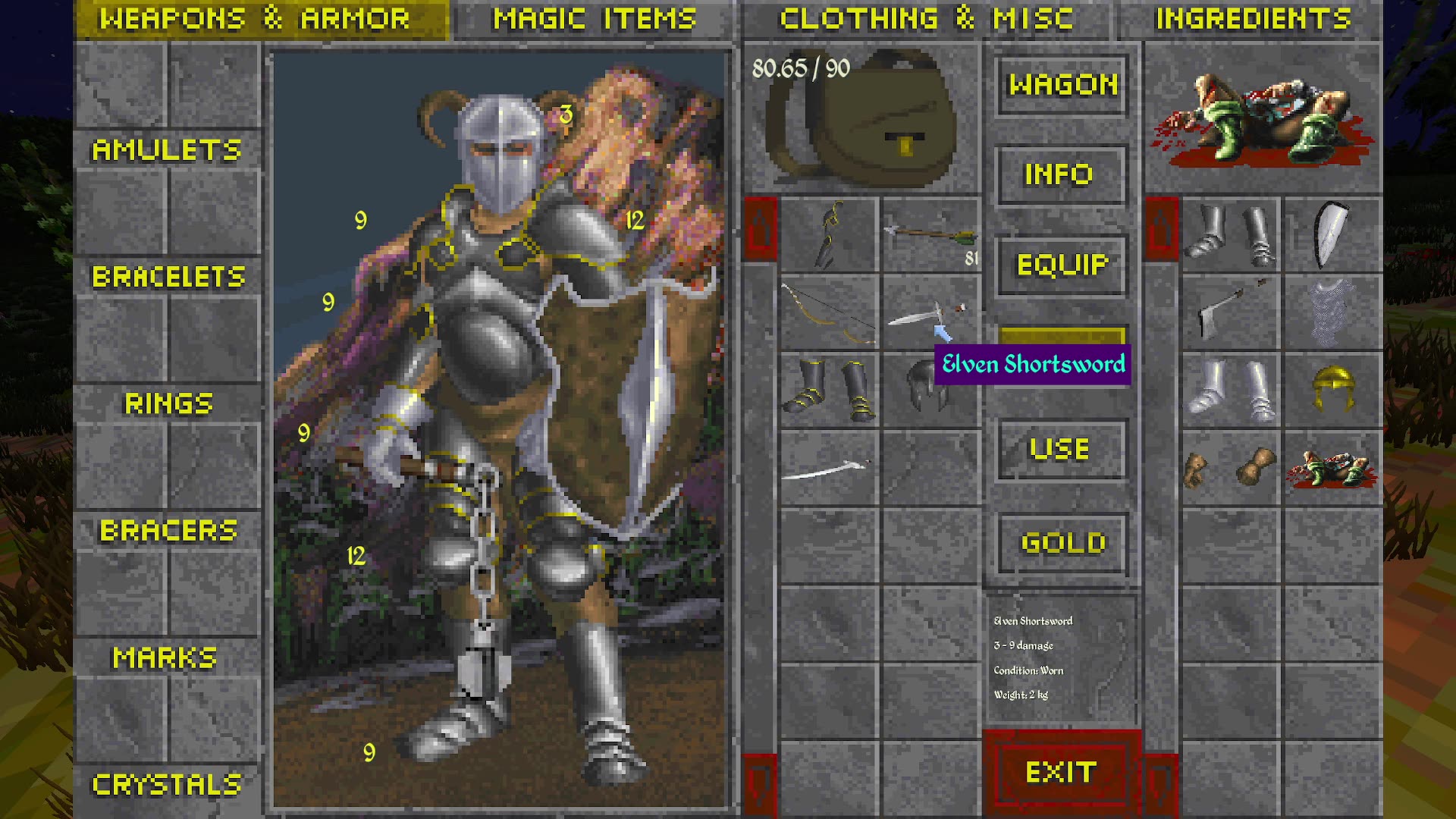 Before Oblivion and Marrowind, Daggerfall Es2: The Knight of Stendarr
