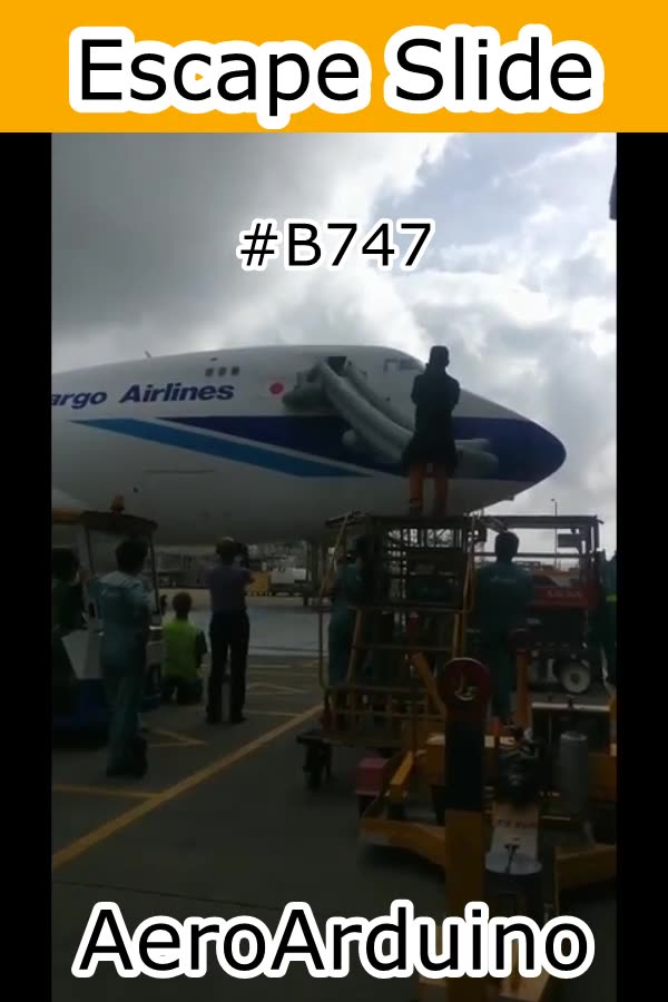 MaSSive Cargo #Boeing #B747 Escape Slide Shooting #Fly #Aviation # ...