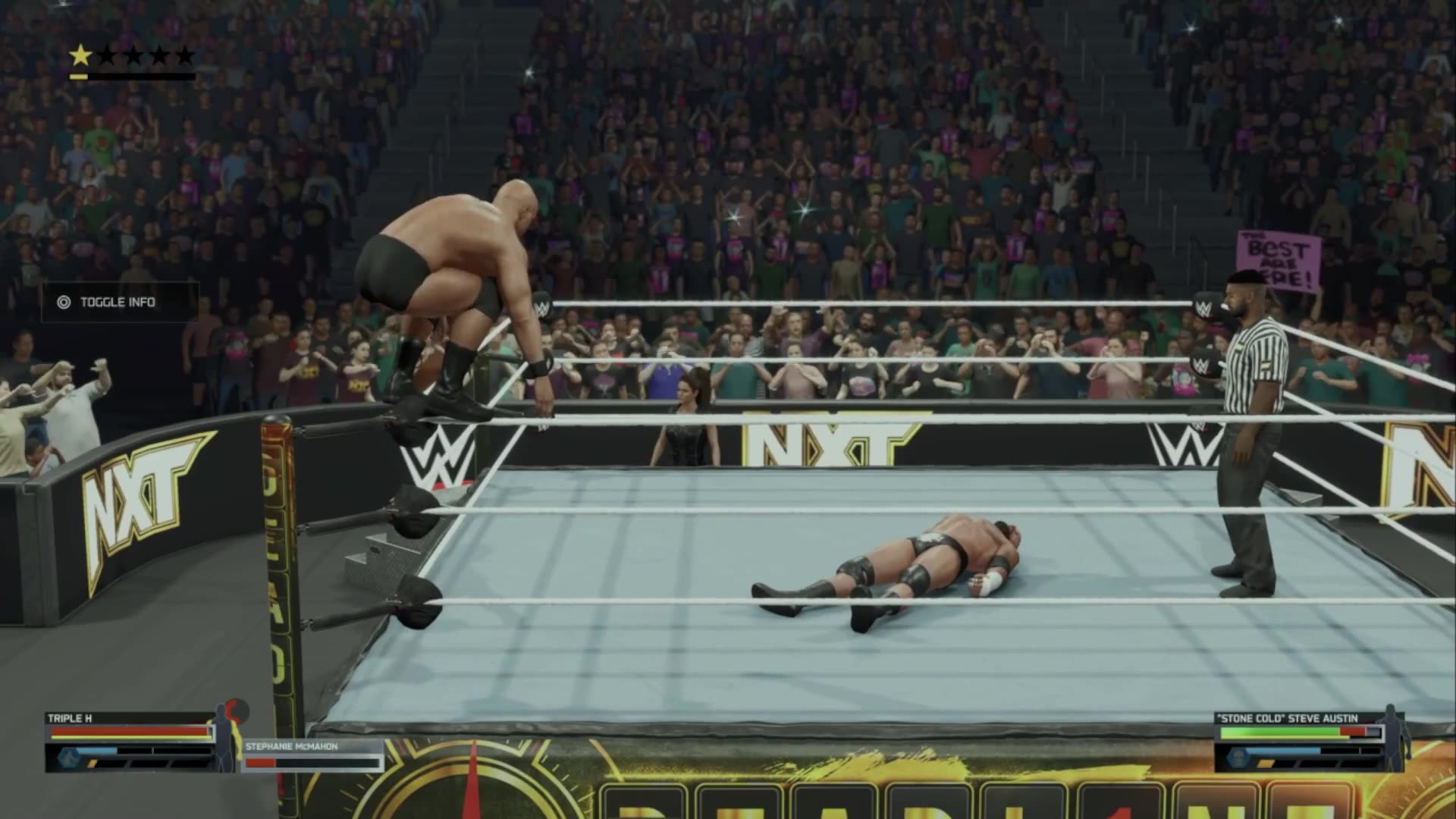 wwe 2k25 123 universe Triple H VS Stone Cold Steve Austin