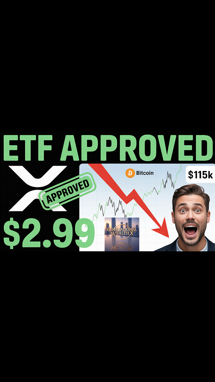 BREAKING: XRP ETF Approved! Bitcoin Drops to $115K as Smart Money Buys XRP at $2.99