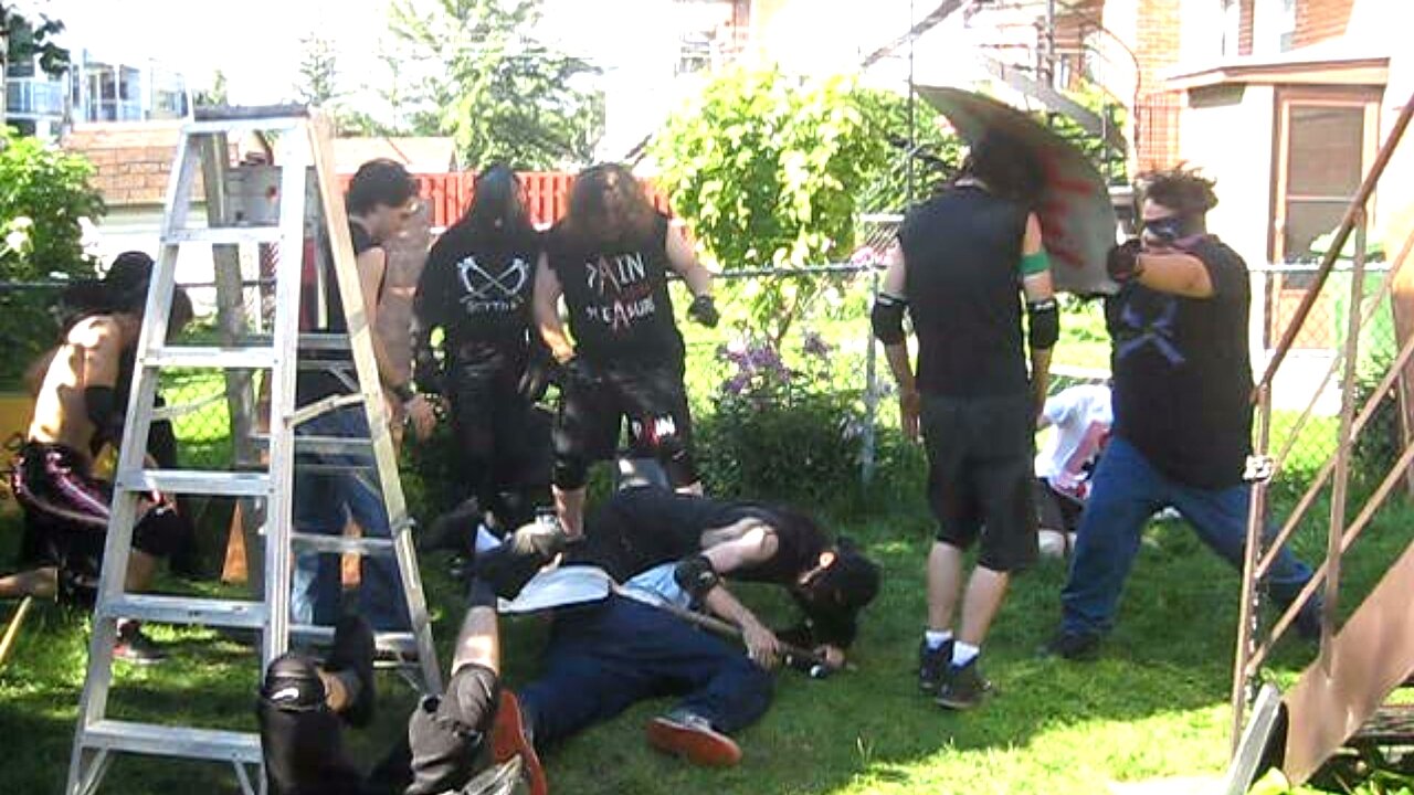 12-Man Balls To The Wall Ladder Match {ALL Titles On The Line} CHW ...