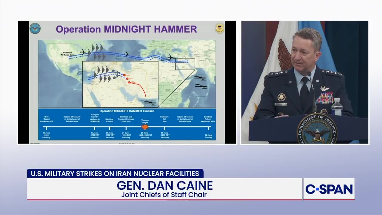 General Caine Takes Americans Inside Historic 'Operation Midnight ...