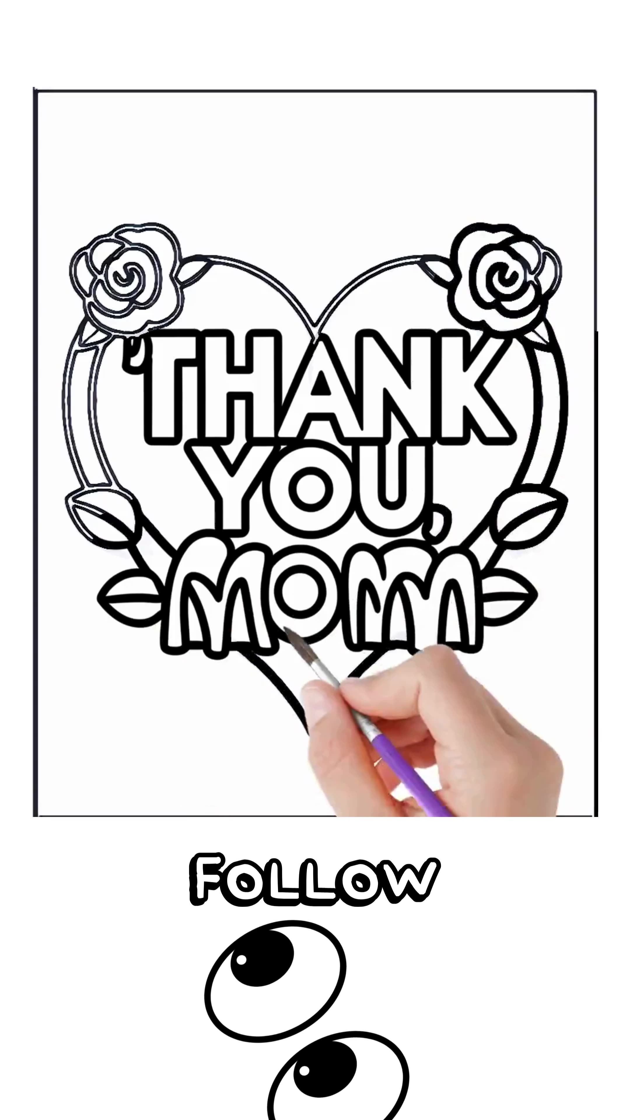 Thank You Mom Coloring Page Mother's Day Quotes Inspirational & Funny ...