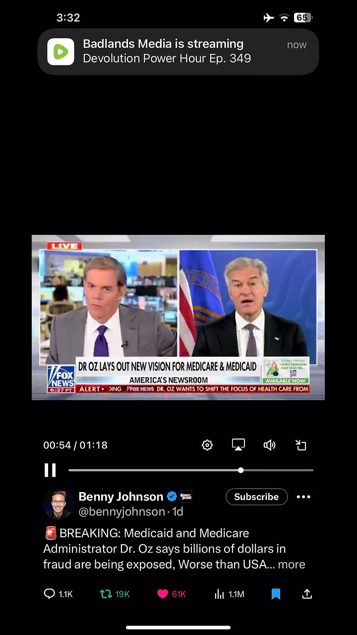 Benny Johnson : dr Oz : billions of dollar fraud