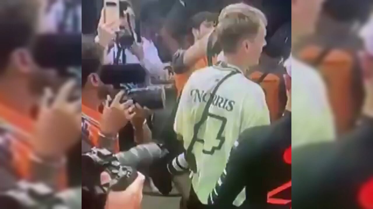 Lando Norris photographer hit, Lando Norris mishap Silverstone, Lando ...