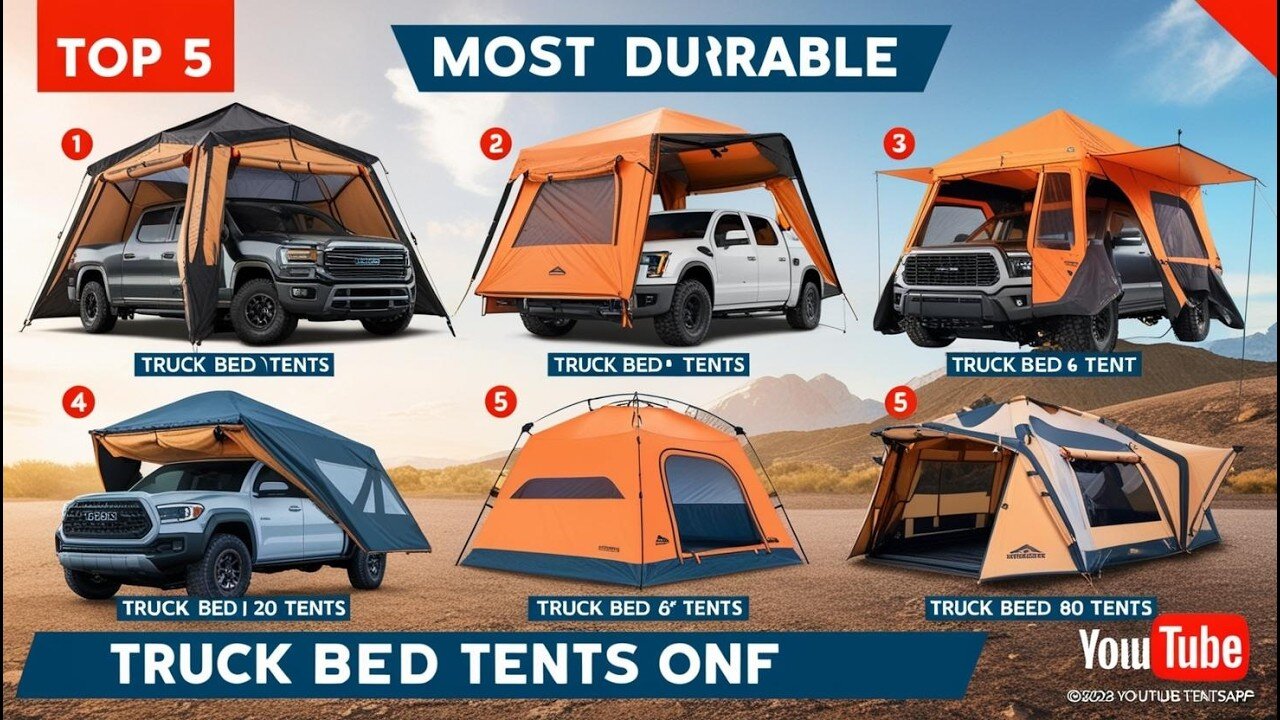🚙🏕️ Top 5 Durable Truck Bed Tents 2025 – Tough & Reliable Camping Gear! 🔥🌲