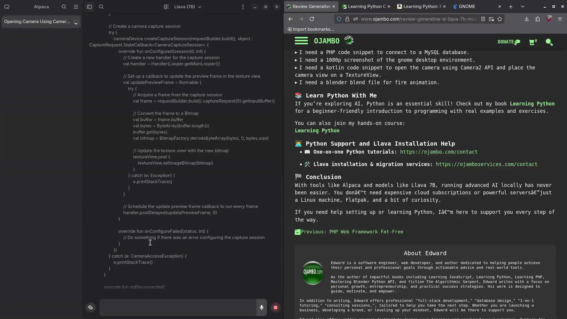 Run Llava 7B Locally with Alpaca: A Linux GUI for Ollama (Flatpak Setup)