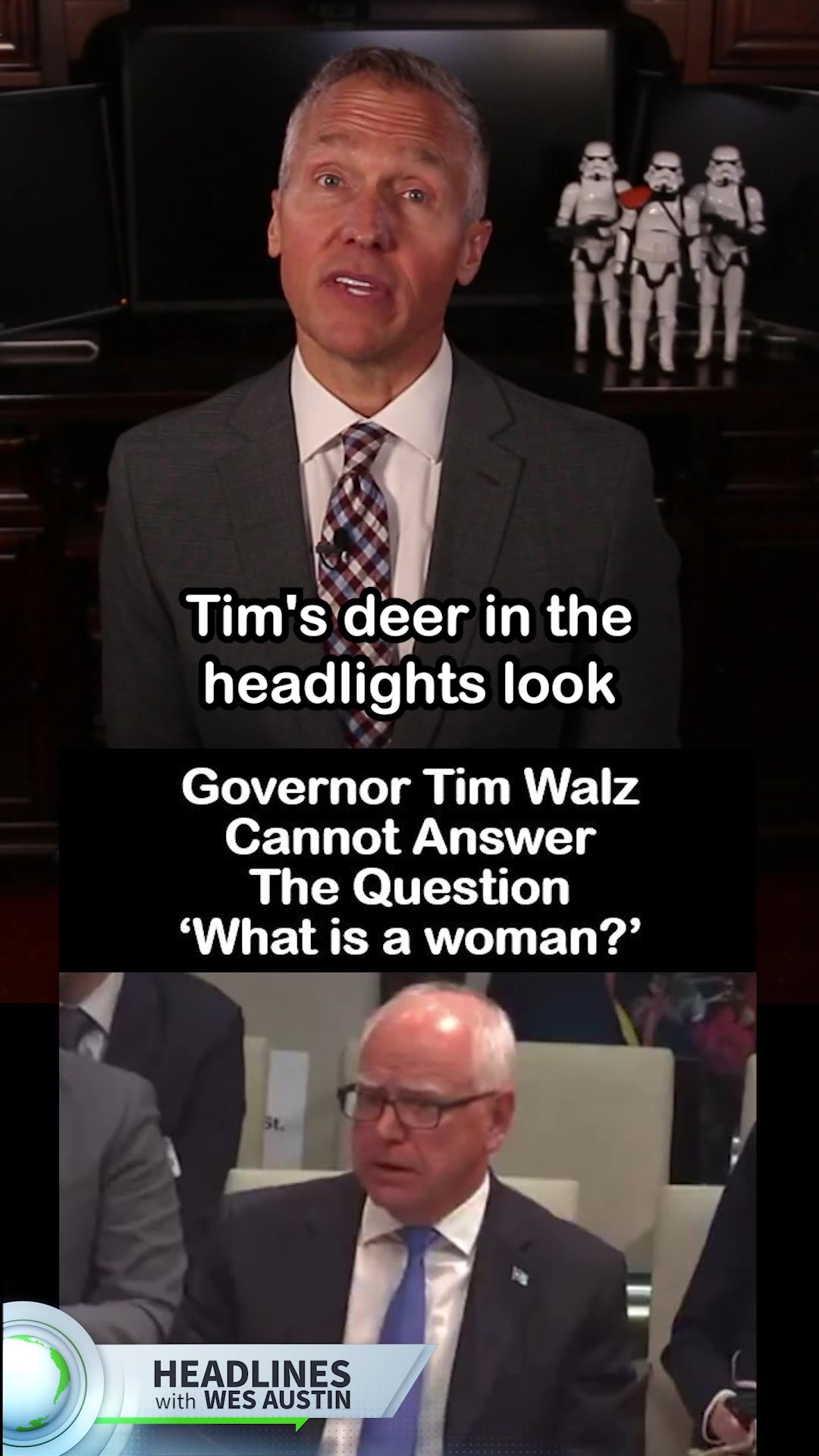 Tim Walz Confused by Question ‘What Is A Woman?’