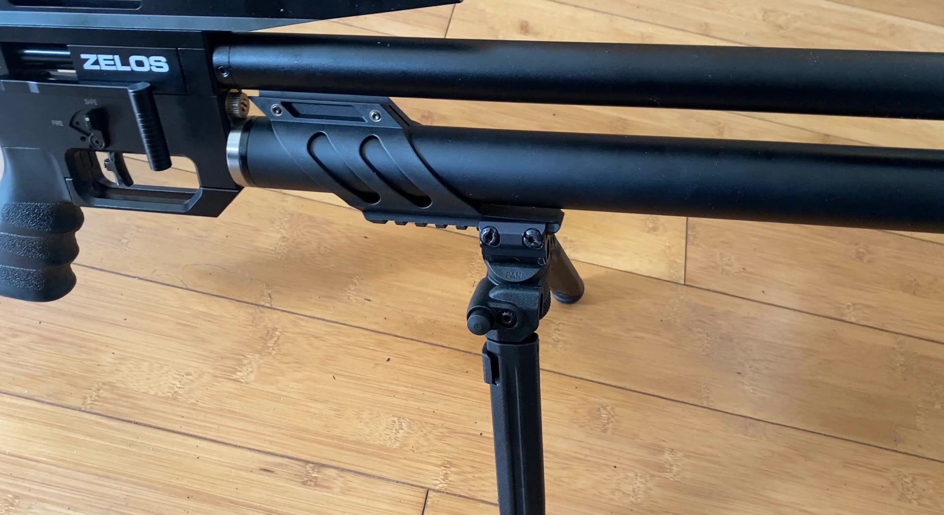 Magpul Bipod installed on Umarex Zelos Bullpup PCP Air Rifle