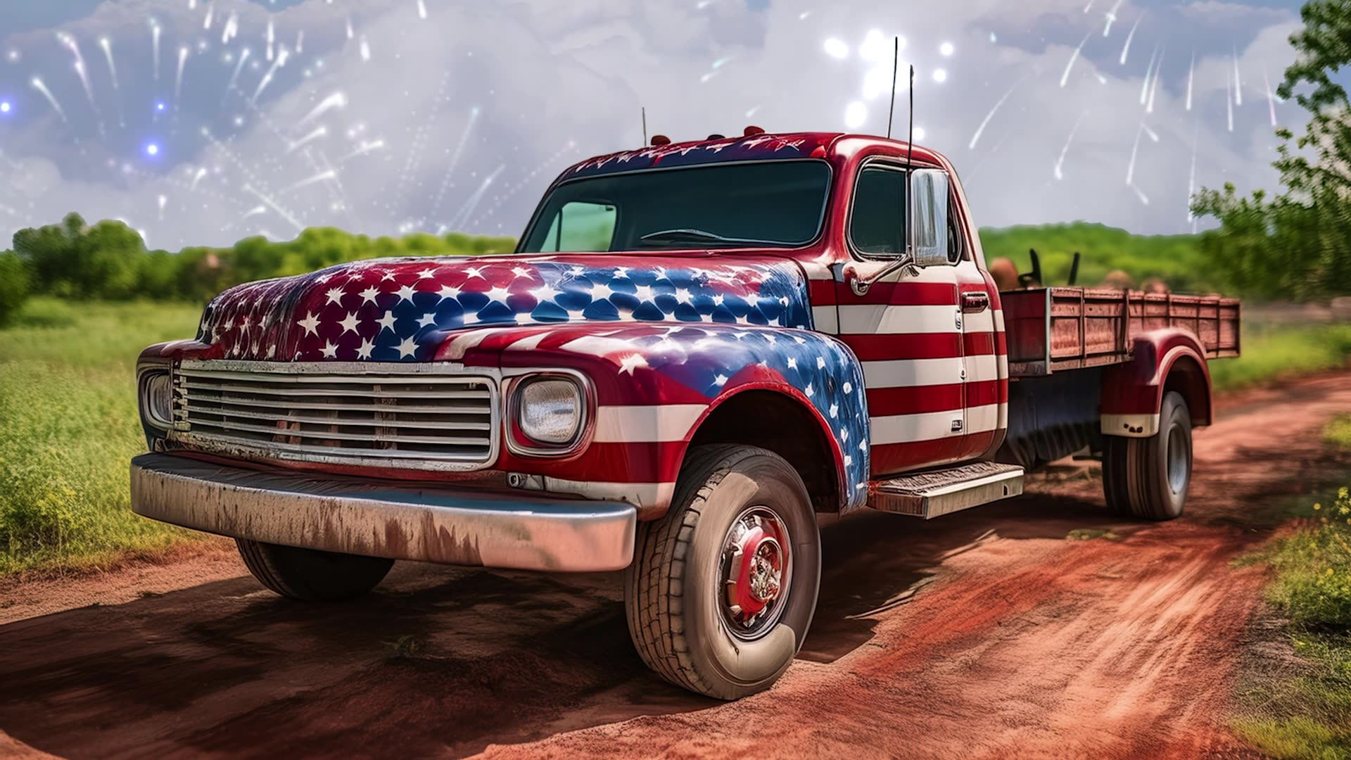 Memorial Day Music 2 Hours American Flag Truck US Marine Corps Band 50 ...