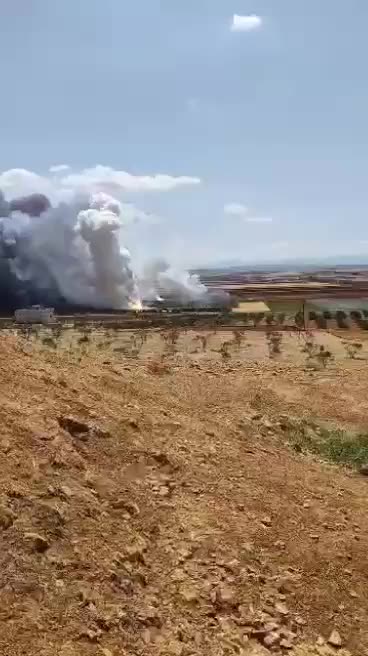 Syrian media reports explosions at a munitions depot at an air defense ...