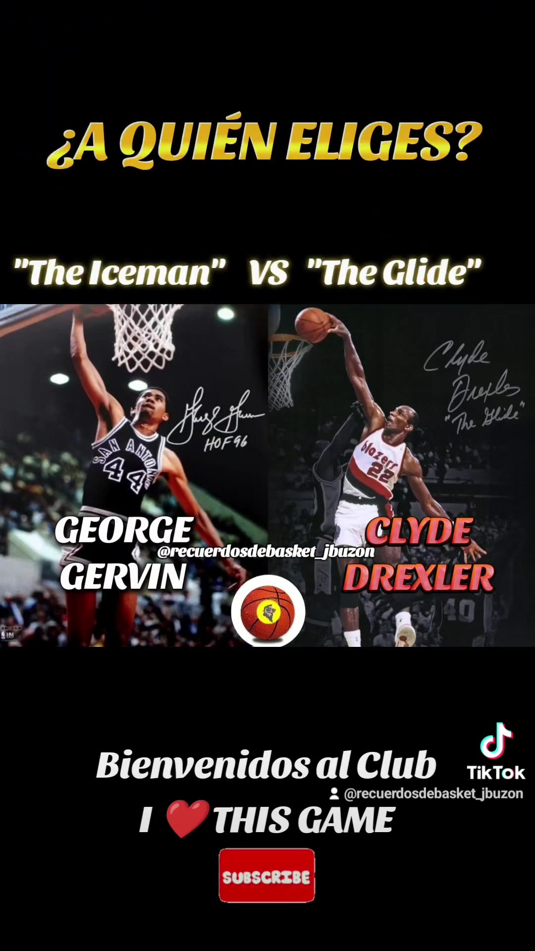 GEORGE GERVIN VS CLYDE DREXLER