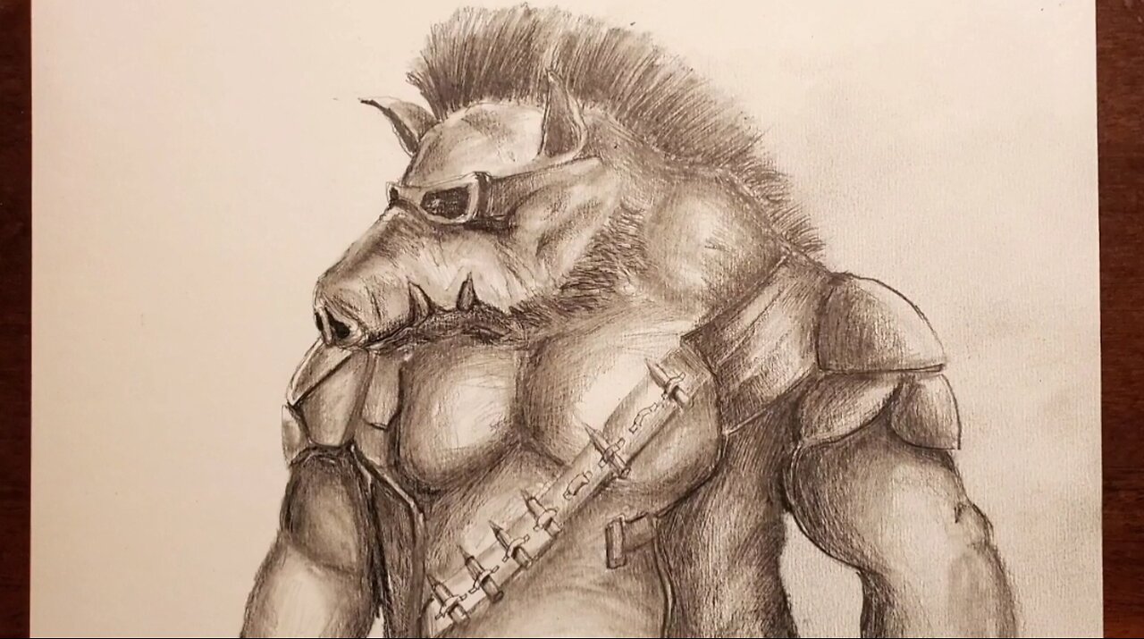 Drawing Bebop- TMNT- ArtOfDan.