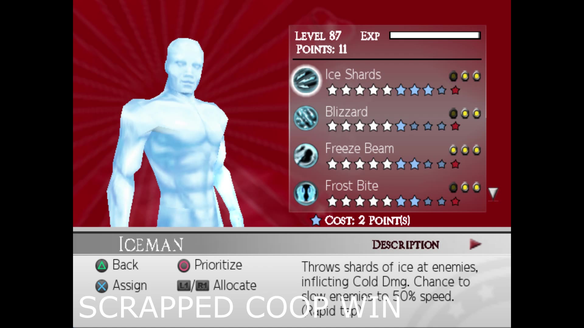 Ultimate Alliance 2 Iceman Voicelines