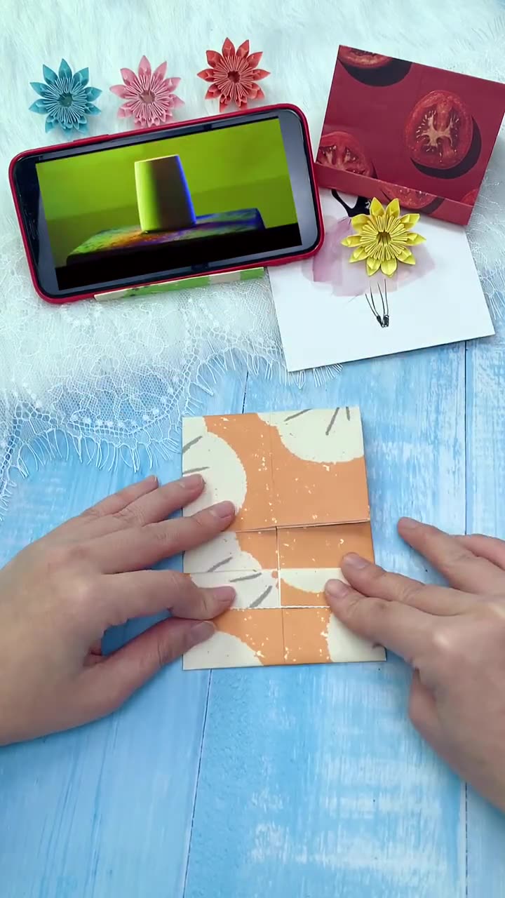 DIY Mini Paper Gift Bag | Easy Paper Craft Idea #papercraft #diy