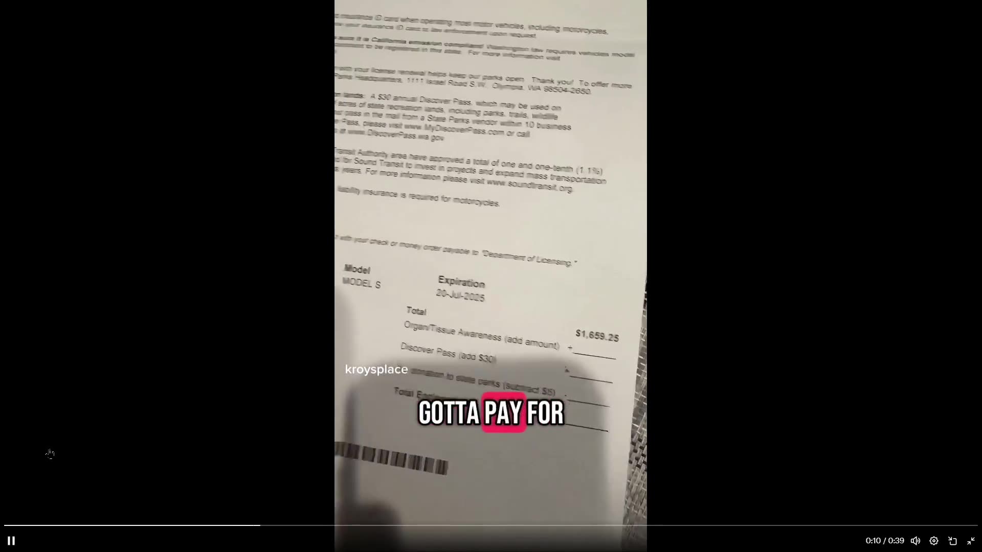 Washington State charges you $1,659.25 a year per car PLUS! for ...