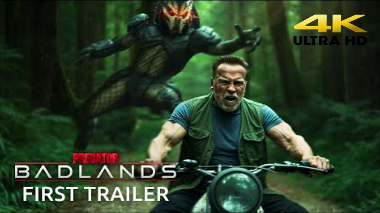 Predator 6: Badlands – First Trailer (2025) Arnold Schwarzenegger, Elle ...