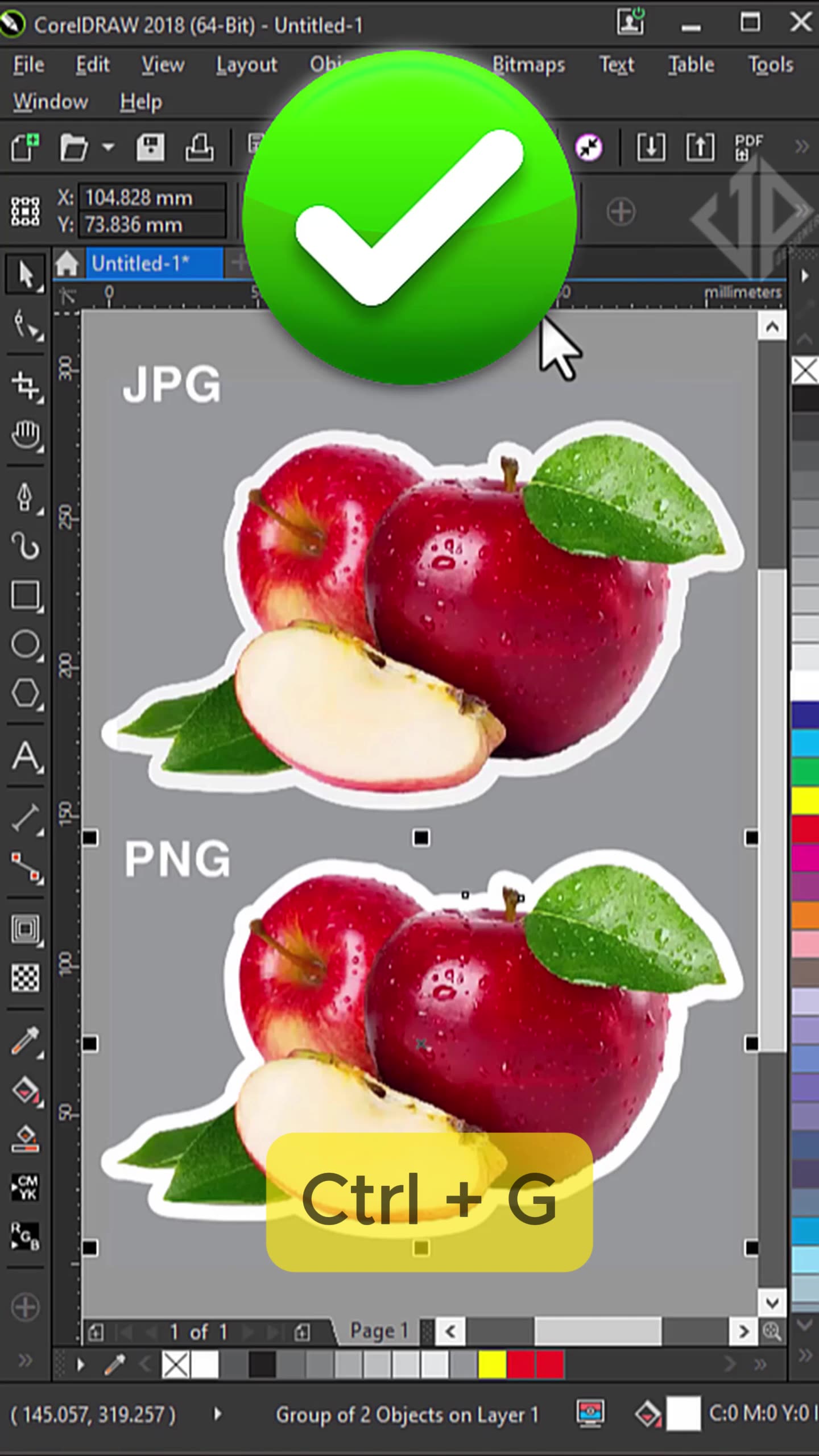 Tips for creating cut and crease lines for JPG and PNG images in CorelDraw