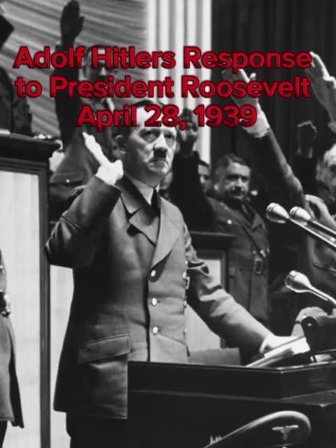 Hitler's Response to Roosevelt