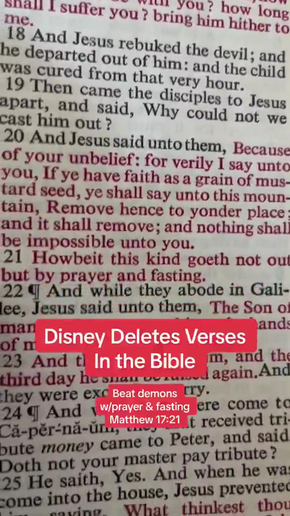 Disney Caught Editing Bible Verses?