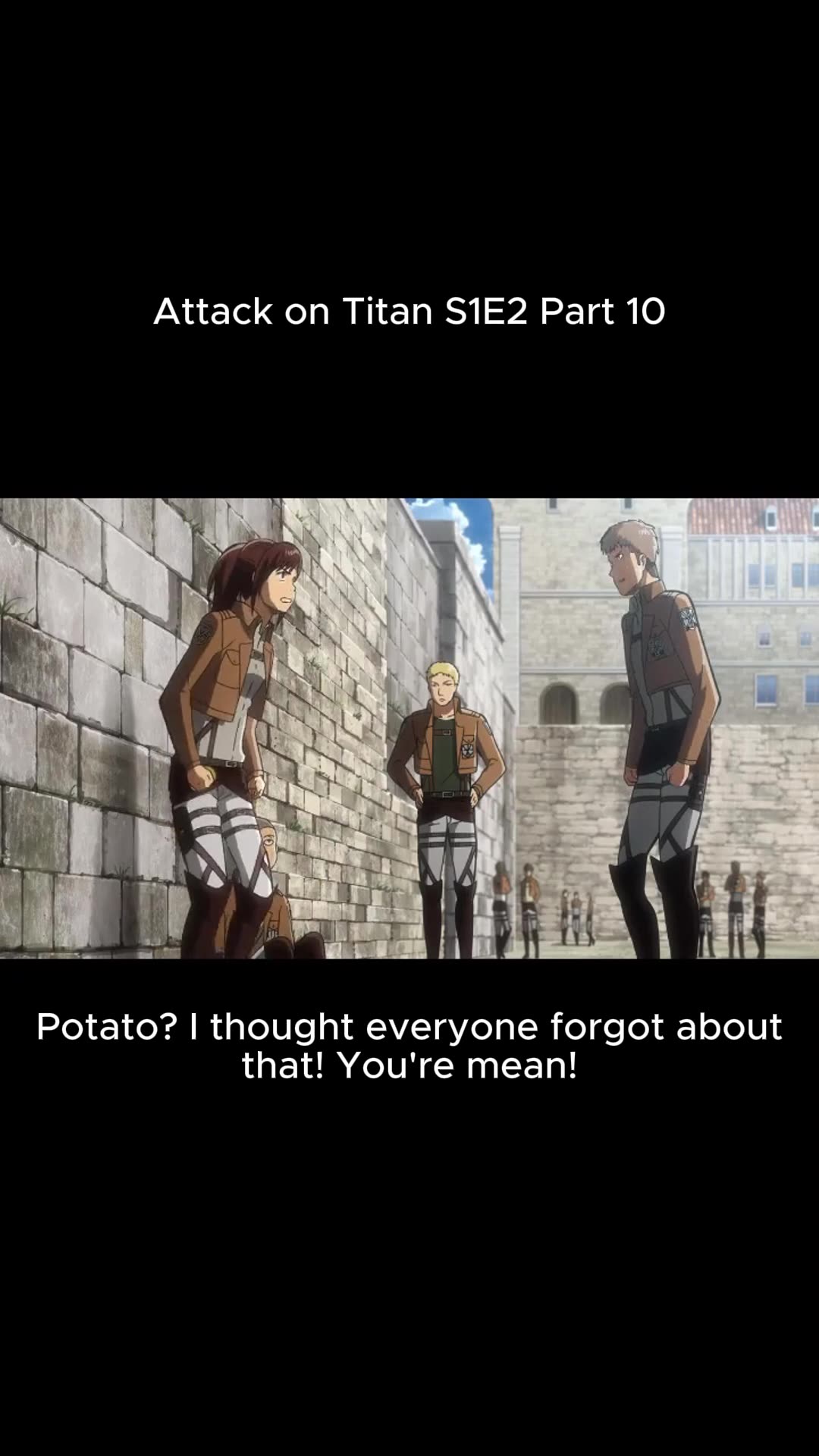 Eren Calls Sasha 'Potato Girl' 😂 | Attack on Titan S1E2 Funny Moment