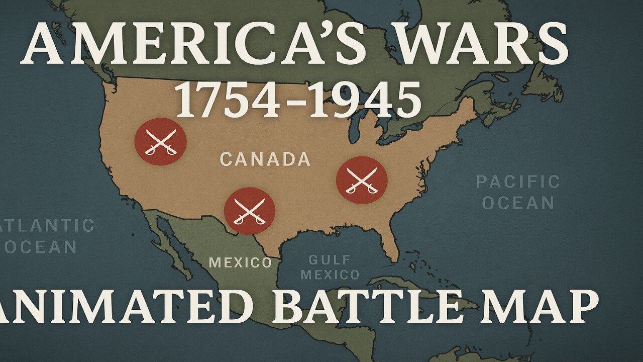 America's Wars 1754-1945: Animated Battle Map