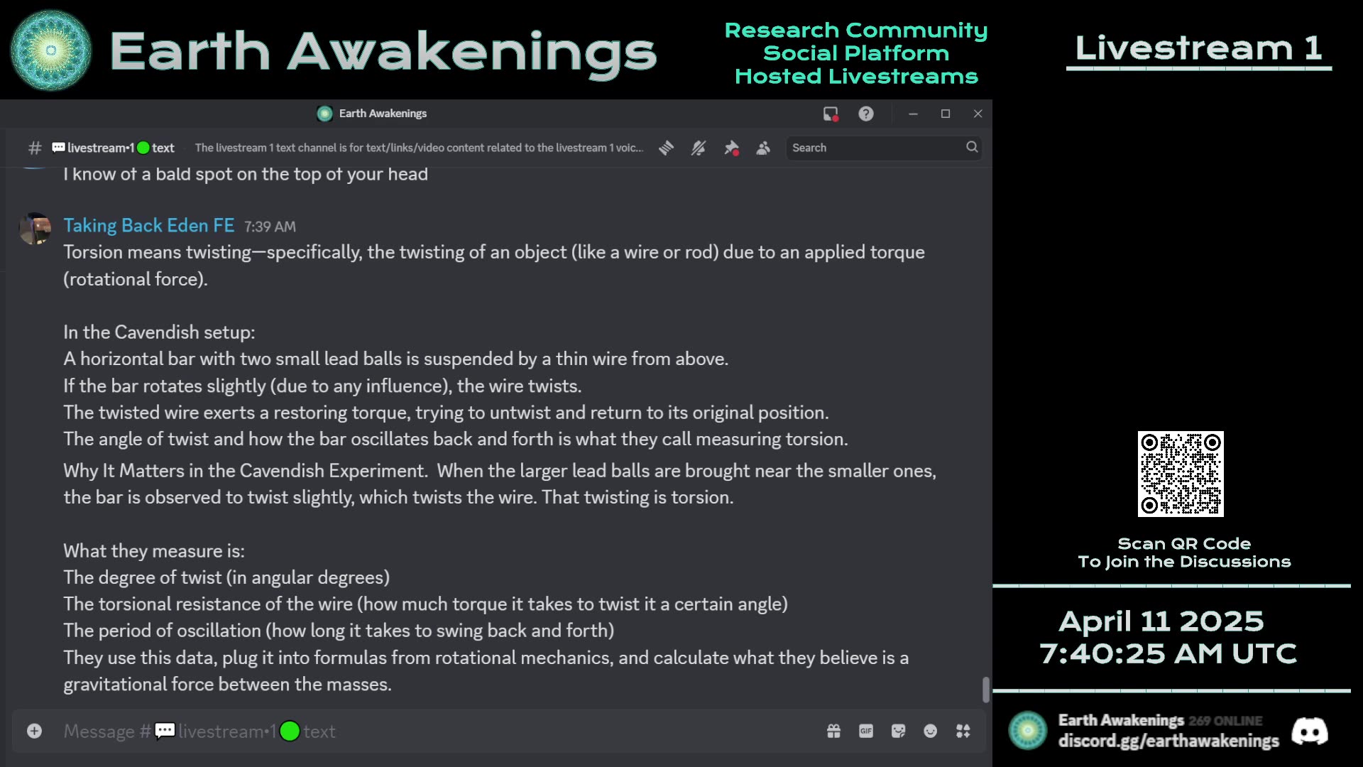 Earth Awakenings - Livestream 1 - #3101