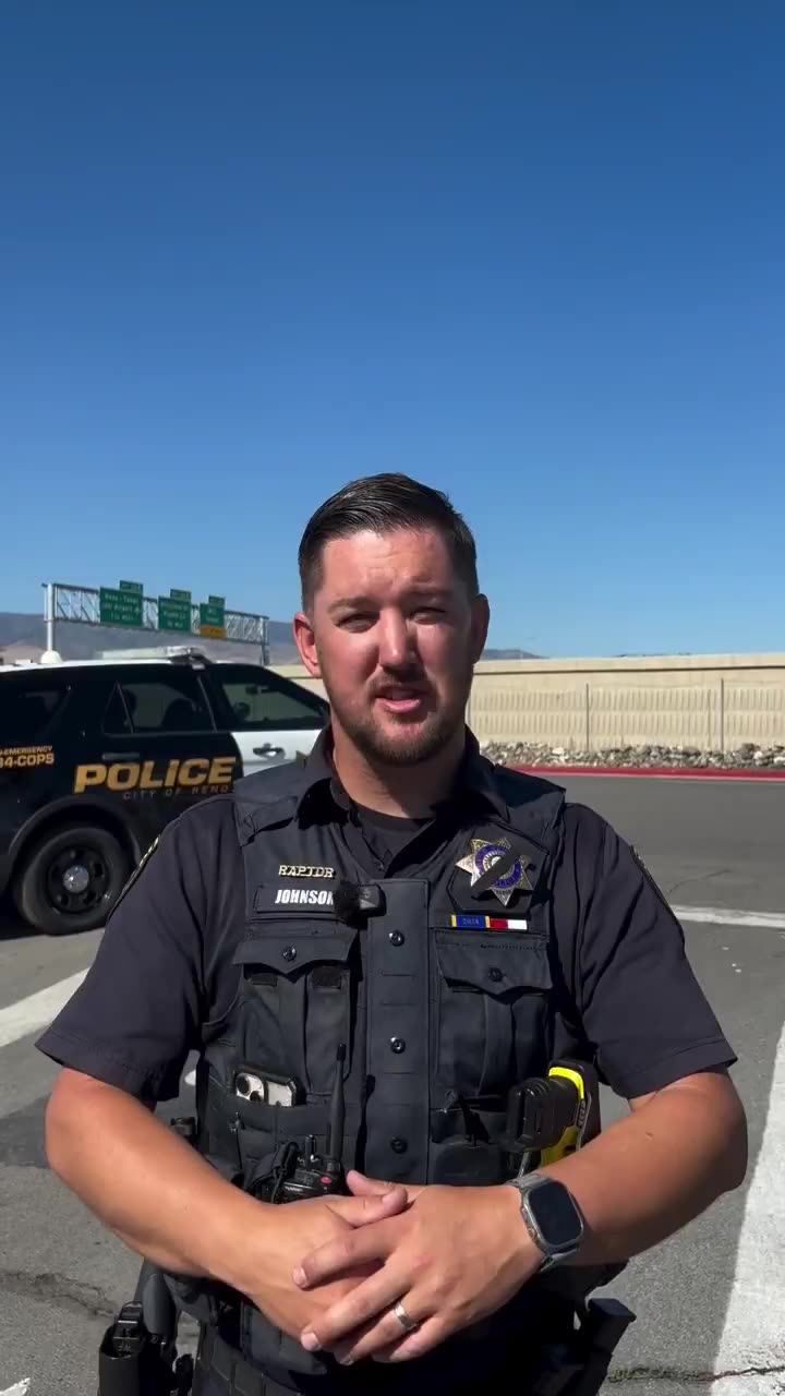 Reno, Nevada police: "At approximately 7:25. Reno police officers responded