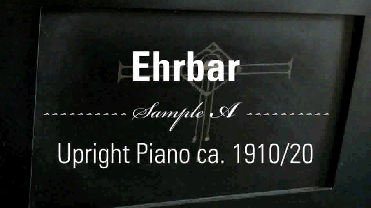 EHRBAR - Upright Piano ca. 1910/20 - Sample A