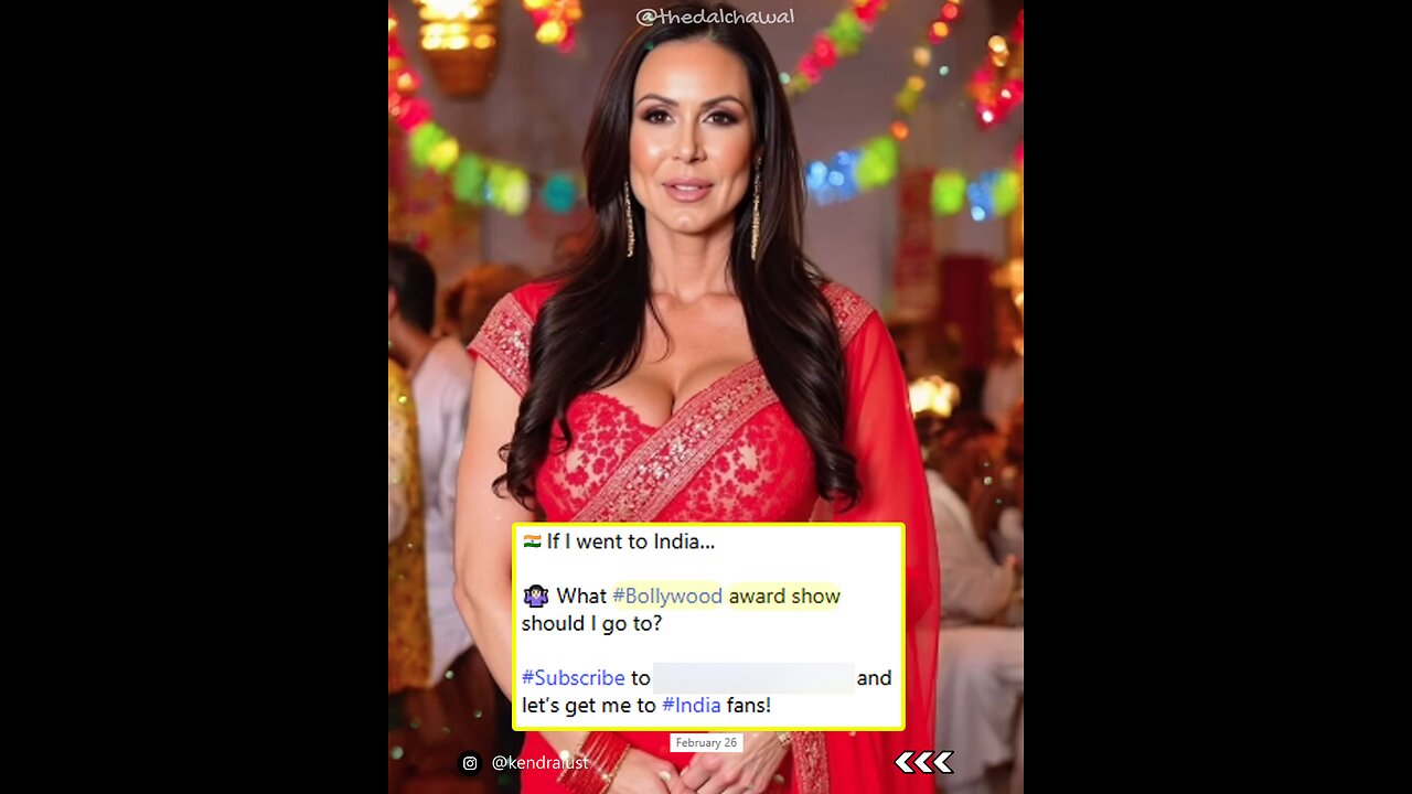 American Adult Star Kendra Lust’s Obsession with India… | The Dal Chawal