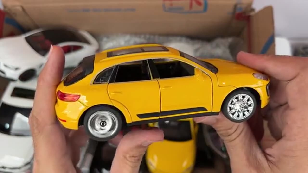 Box Full of German Diecast Car Models BMW, Audi, Mercedes, VW, Porsche ...