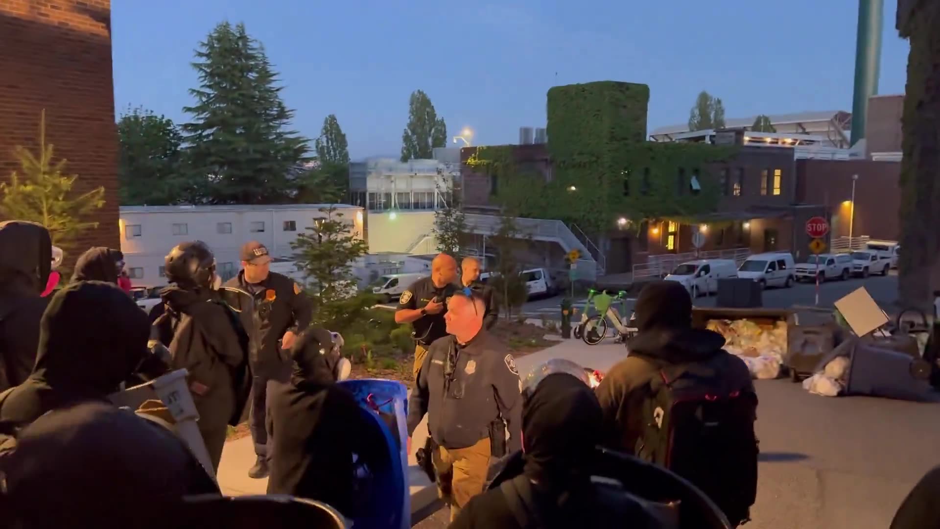 Left wing domestic terrorists force police to retreat at the UW campus ...
