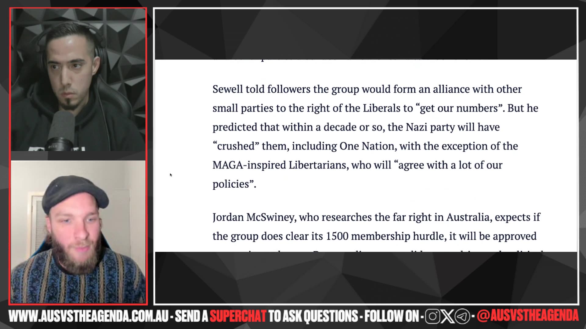 AUSVSTHEAGENDA x JOEL DAVIS 2