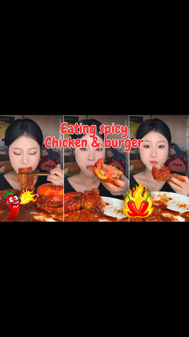 EPIC Spicy Chicken & Burger Challenge 🌶️🔥 | Can I Handle the Heat?