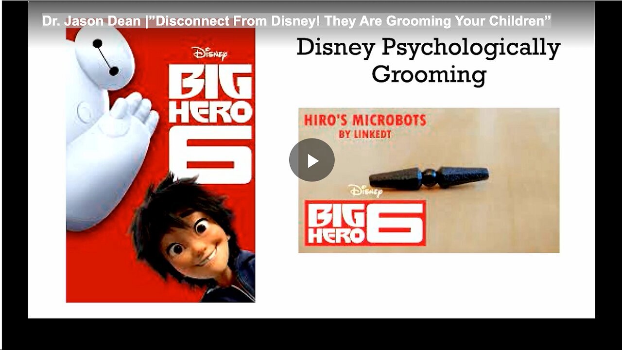 "Dr. Jason Dean Warns: 'Disconnect from Disney, They're Grooming Your ...