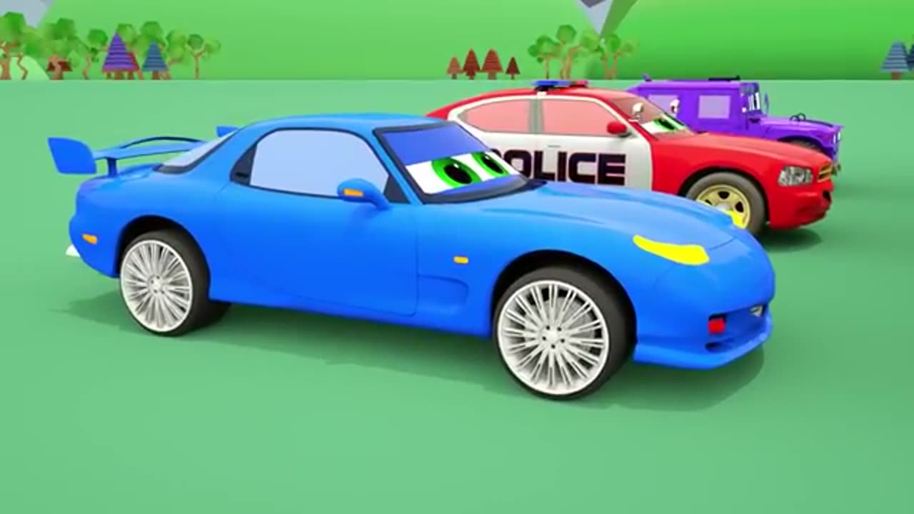 The Wheel on the Ambulance 🚑 Cartoon Cars _ Baby Shark Sing a Song ...