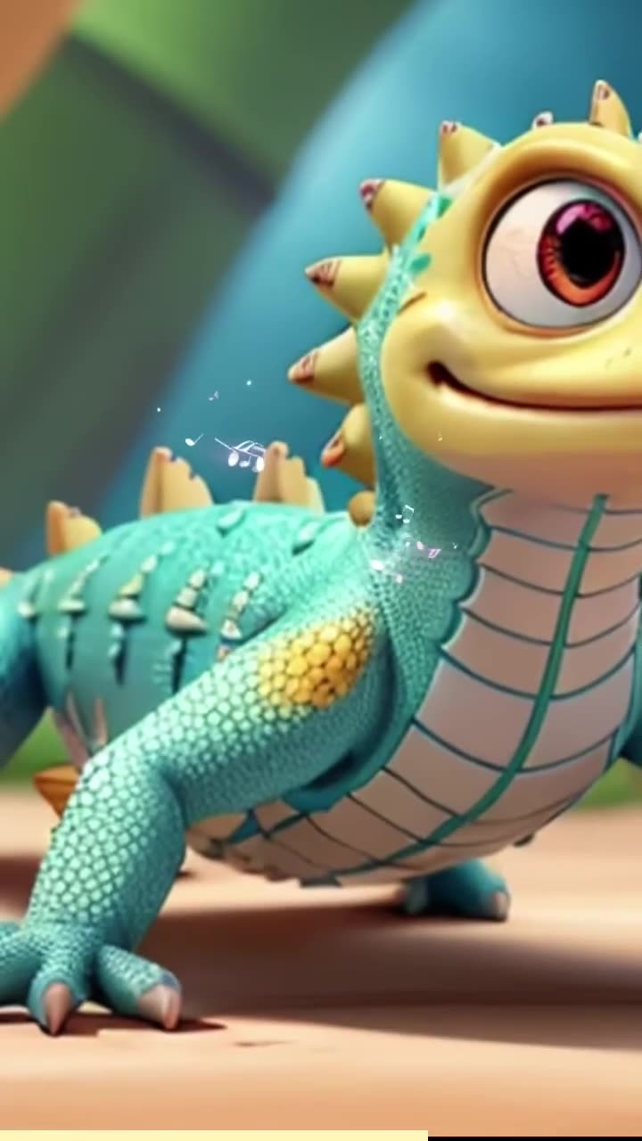 Spiny-Tailed Lizard Dance - Fun Kids Music by Little World374