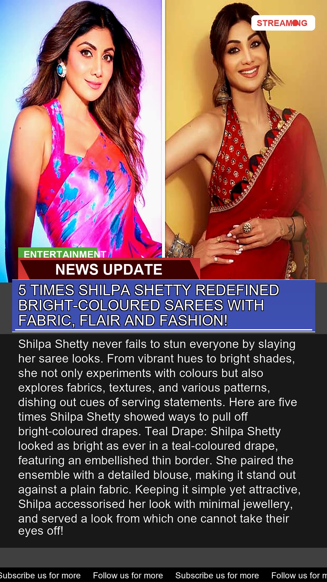 5 Times Shilpa Shetty Redefined Brightcoloured Sa