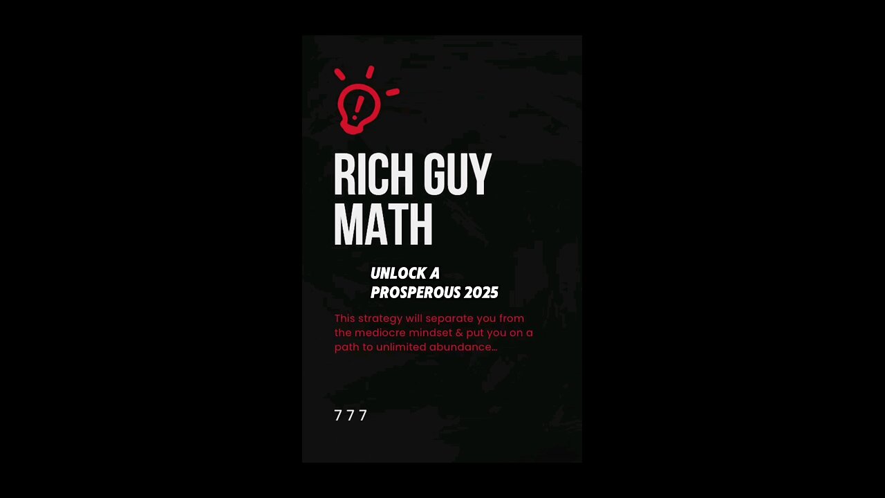 Rich Guy Math: Millionaire Mindset 2025 🤑🤑🤑