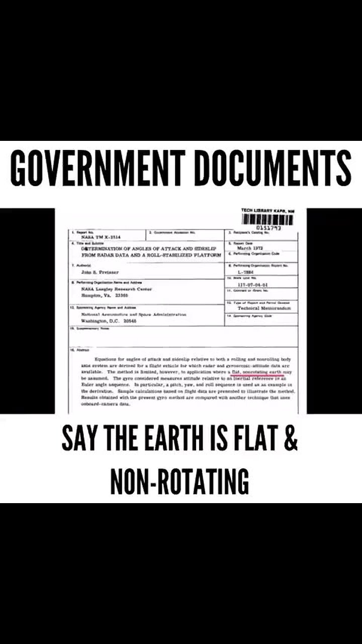 "Unveiling Government Documents: Claims of a Flat, Non-Rotating Earth"