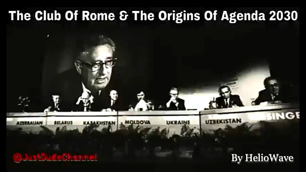 NWO: THE CLUB OF ROME & THE ORIGINS OF AGENDA 2030 ☠️
