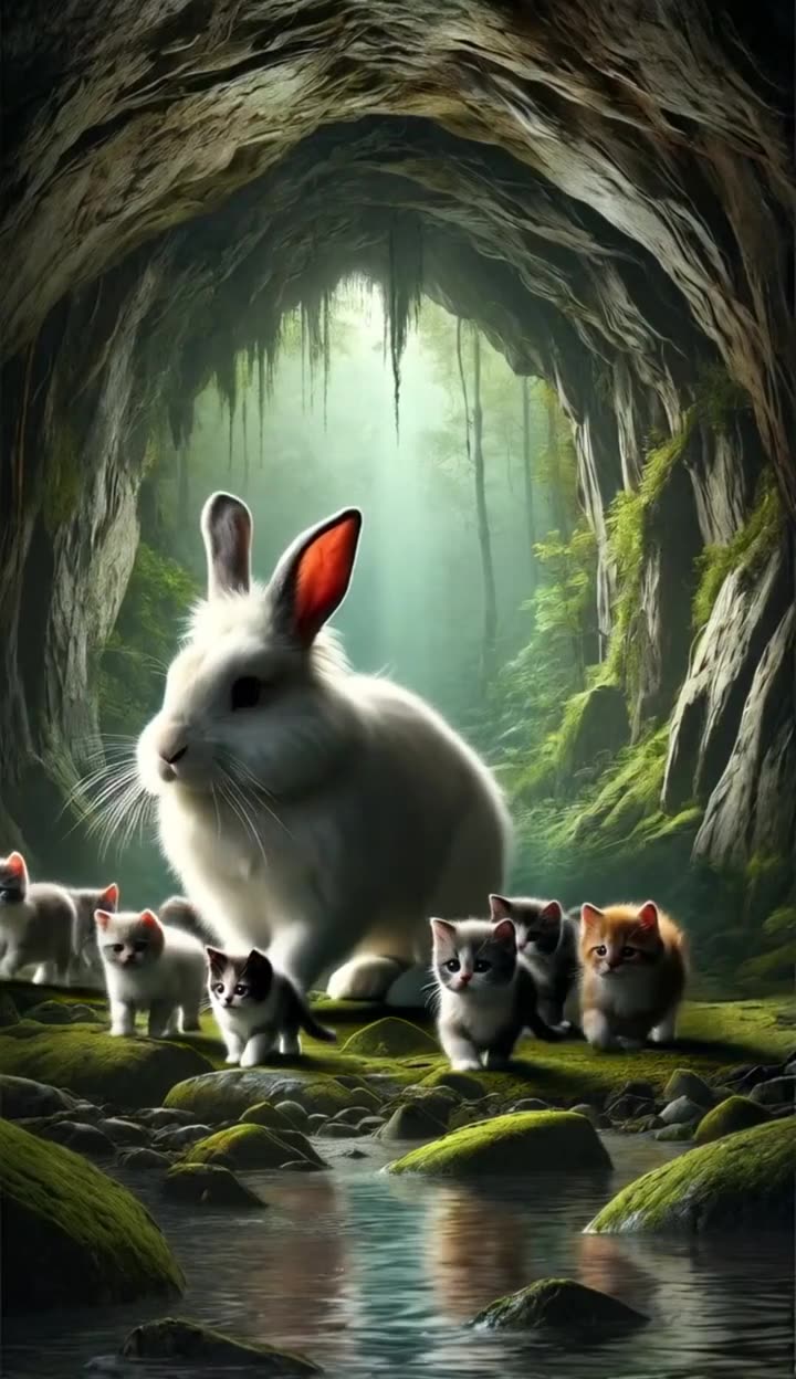 cute rabbit and cute rabbit